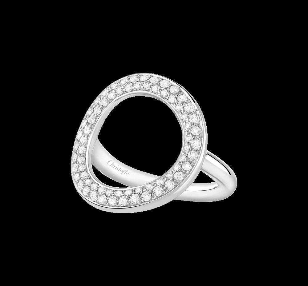 IDOLE DE CHRISTOFLE Diamond & White Gold Ring | eBay