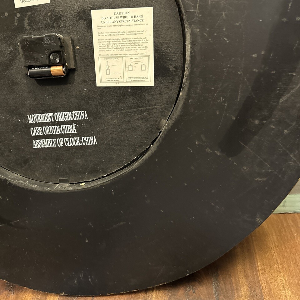 Rutherford London England 29.5 Inch Diameter 3 Inch Deep Wall Clock | eBay