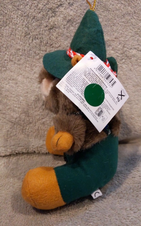 Vtg GERHARDSHOFEN GERMANY YODELING Beaver 7" STUFFED PLUSH Animal Bear ...