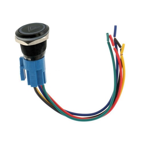 Warning Light Button Switch 12V Car Vehicles LED Hazard Light Switch ...