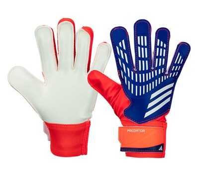 Adidas Youth GK Predator Run Gloves Blue Football Goalkeeper Kid Glove ...