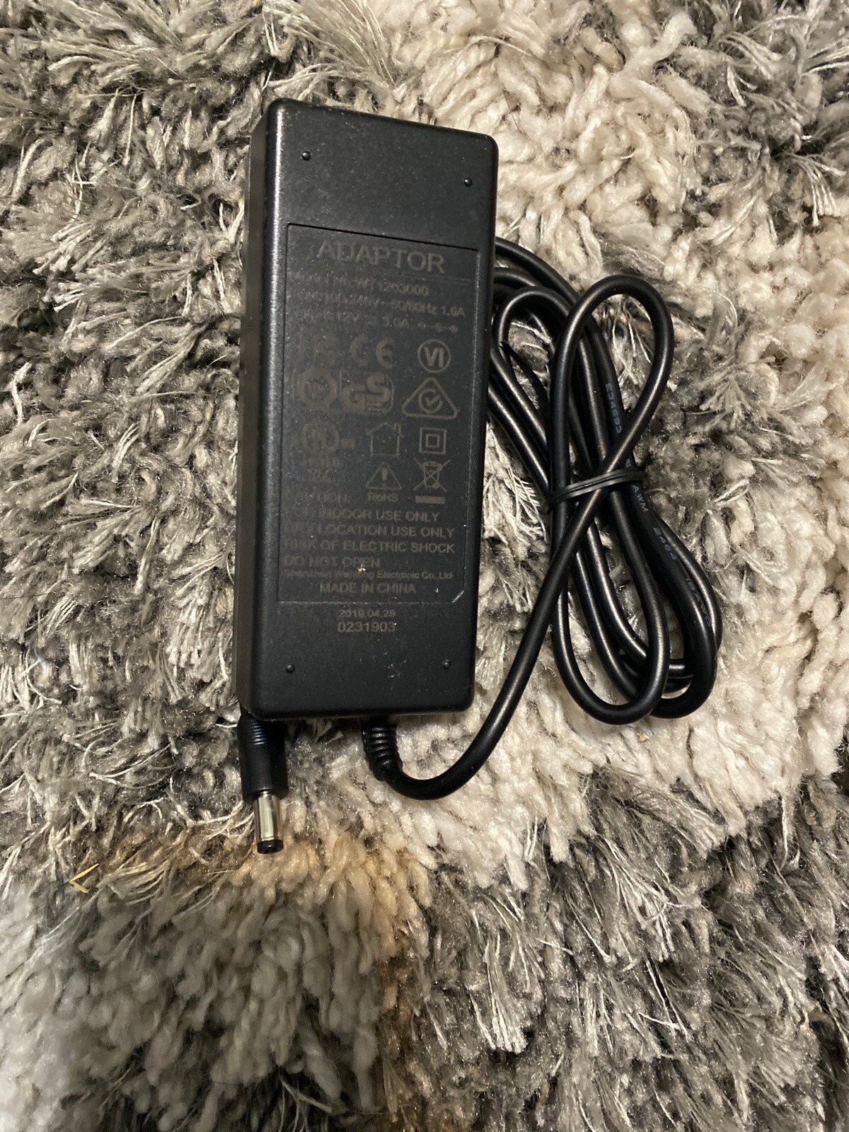 AC DC Adapter WT1203000 Fit Curtis Insignia PROSCAN TV Power Supply ...
