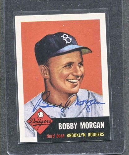 1953 Topps #85 Bobby Morgan Signed Archives Card (Dodgers) | eBay
