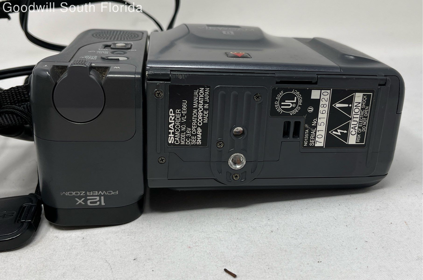 Sharp Viewcam Gray Handheld Digital Video Camcorder Model VL-E66U | eBay