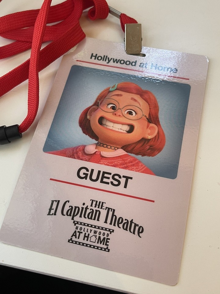 DSSH TURNING RED Disney Pixar Lanyard Movie Credentials El Capitan at ...
