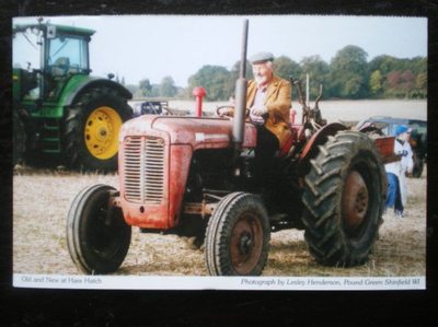 POSTCARD B53-2 SOCIAL HISTORY OLD & NEW TRACTOR AT HARE HATCH | eBay UK