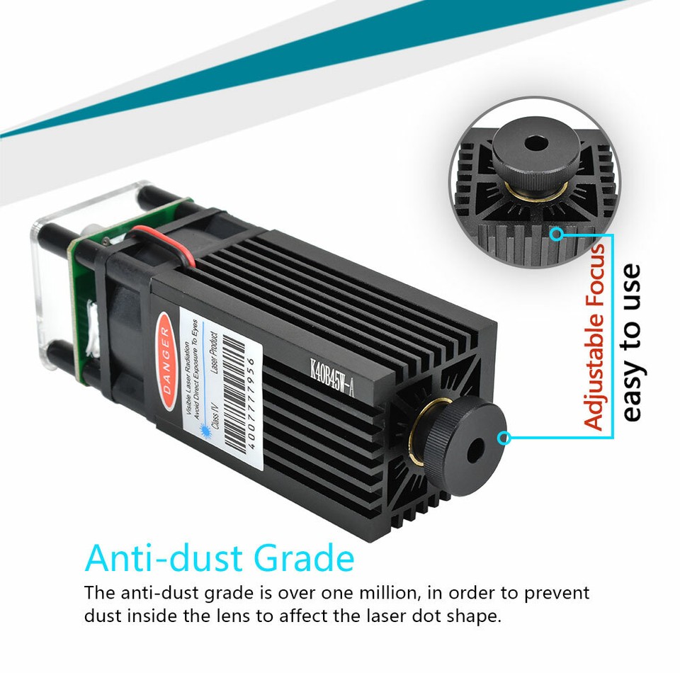 4.5W/5.5W/10W Laser Module Head with Slide for DIY CNC Laser Engraving ...