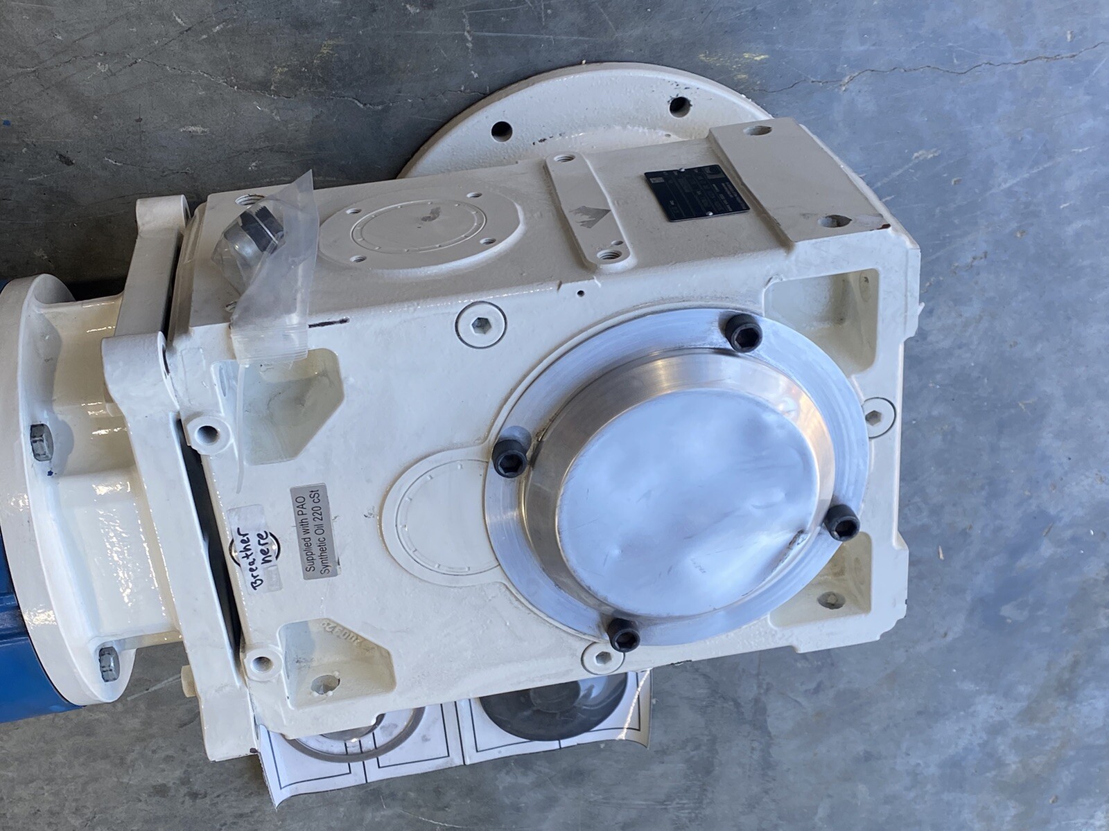 WEG MOTOR 40 HP WITH ROSSI MOTOR GEAR REDUCER MR CI 160 UO2A-N320TC NEW ...