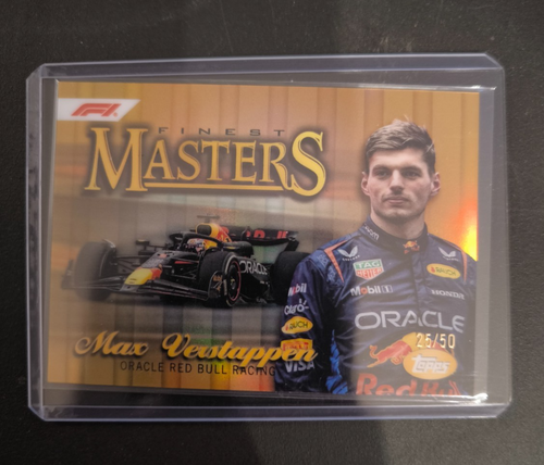 2024 Max Verstappen Topps Finest Formula 1 F1 #MST-1 MASTERS GOLD 25/50 ...