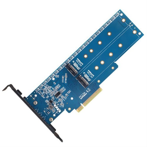 Dual NVMe PCIe Adapter Card M.2 NVMe SSD to PCI-e 4.0 x8/x16 Card | eBay