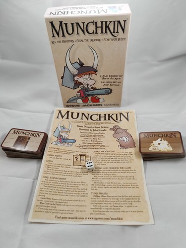 MUNCHKIN CARD GAME - FIRST EDITION 15TH - 2009 - COMPLETE - VERY GOOD ...
