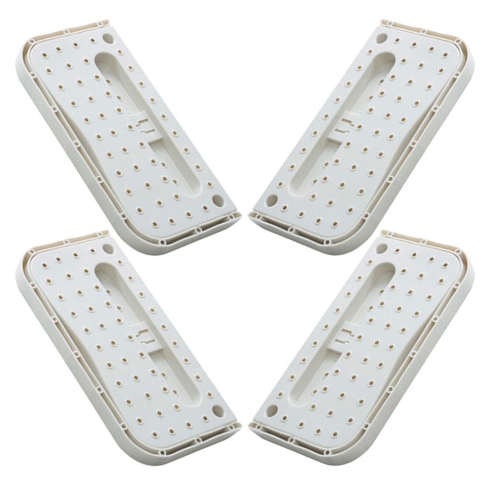 4 Pcs Wall Mounted Shoe Rack Shoes Organizer Foldable Holder Guest ...