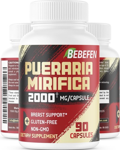 Pure Pueraria Mirifica Root Extract Capsules 2000mg - Up to 3-Month ...
