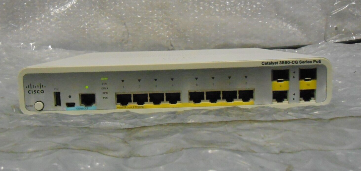 CISCO CATALYST 3560 CG SERIES 8 PORT POE COMPACT NETWORK SWITCH | eBay