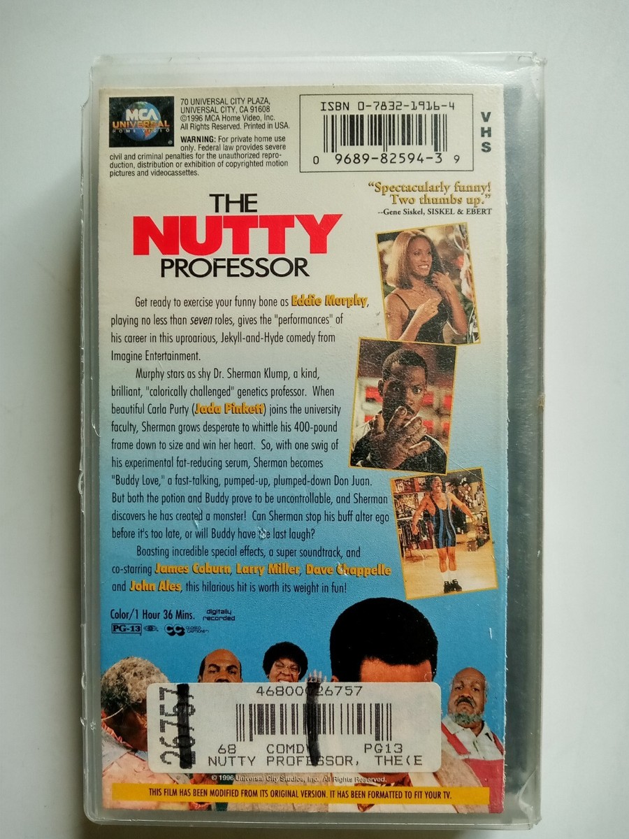 The Nutty Professor 1996 Vhs