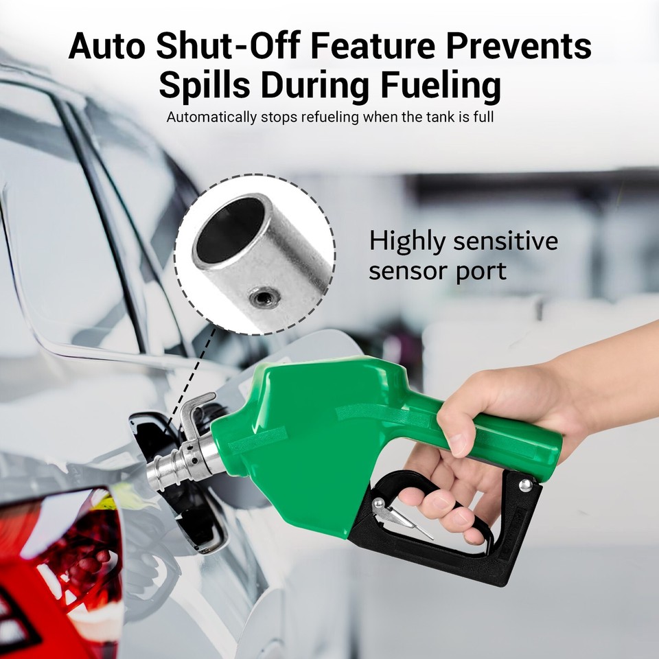 Automatic Fuel Nozzle Shut Off Fuel Refilling 3/4" NPT 13/16" Spout ...