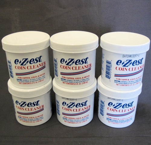 e-Zest 5 oz Coin Cleaners for Silver Gold Copper eZest e-Z-est, Qty. 6 ...