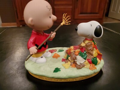 Hallmark PEANUTS Gallery “Working Together” 2002 Charlie Brown & Snoopy ...