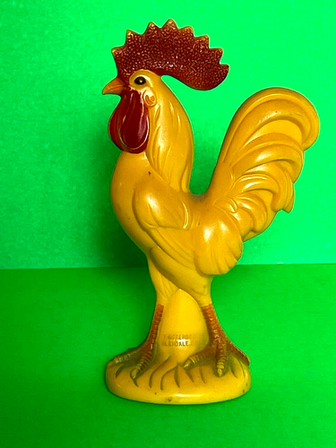 Vintage Knickerbocker 1950's Hard Plastic 4.5" Plastic Rooster Rattle ...