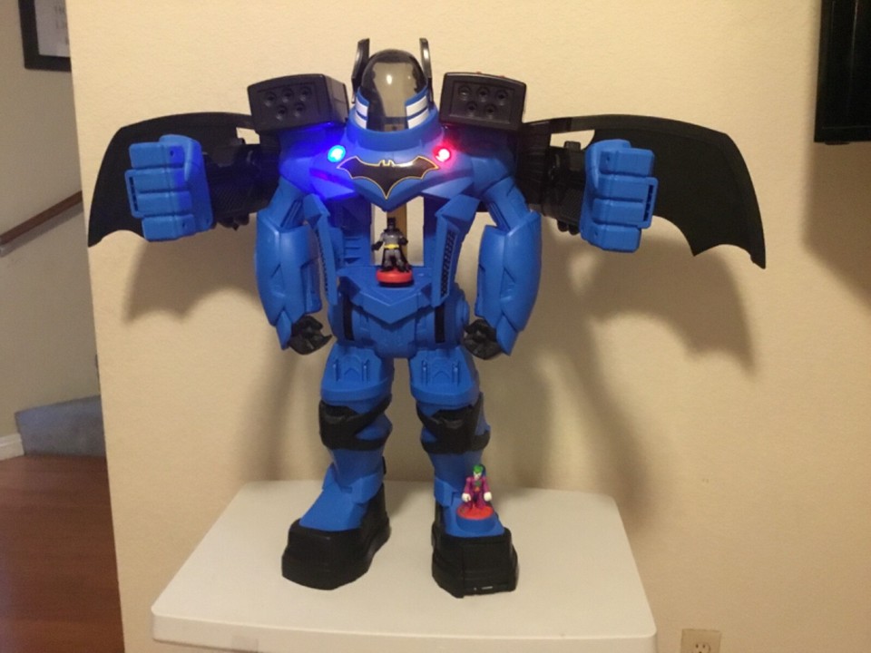 Large 2017 Mattel Batman Blue Robotic Suit Imaginext 30 inches Tall ...