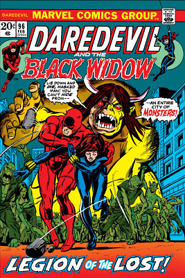Daredevil and Black Widow Comic Book Poster Issue 96 Legion of the Lost ...