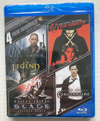 NEW Sci-Fi Action: 4 Film Favorites BLU-RAY Blade I AM LEGEND V for ...