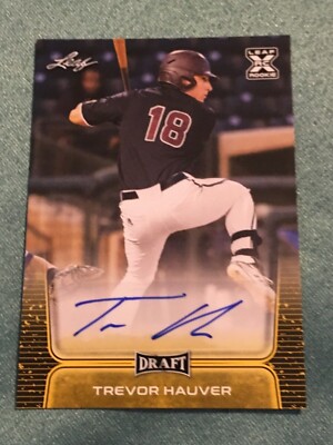 2020 TREVOR HAUVER LEAF DRAFT AUTO ROOKIE GOLD VARIANT | eBay