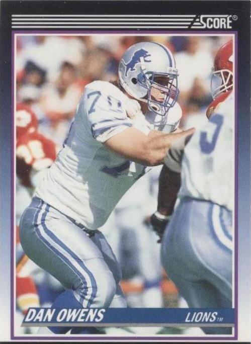 1990 Score - Rookie & Traded (Supplemental) Dan Owens #89T (RC) for ...