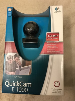 Logitech Quick Cam E 1000 Camera Web Cam VGA Video Calls New Win XP to ...