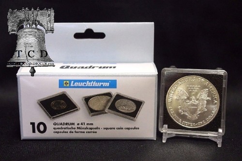 5 American Silver Eagle 1oz ASE 2x2 Coin Holder Snap Capsule 40mm ...