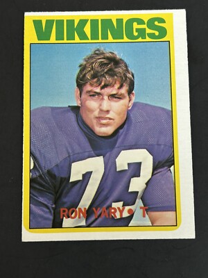 1972 Topps Football #104 Ron Yary HOF Rookie EX+ OC USC Minnesota ...