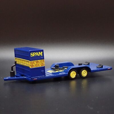 SPAM RACING FLATBED CAR HAULER TRAILER 1:64 SCALE COLLECTIBLE PROP ...