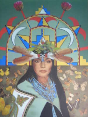 Ron Faner Butterfly Katchina Signed Limited Edition Art Print | eBay