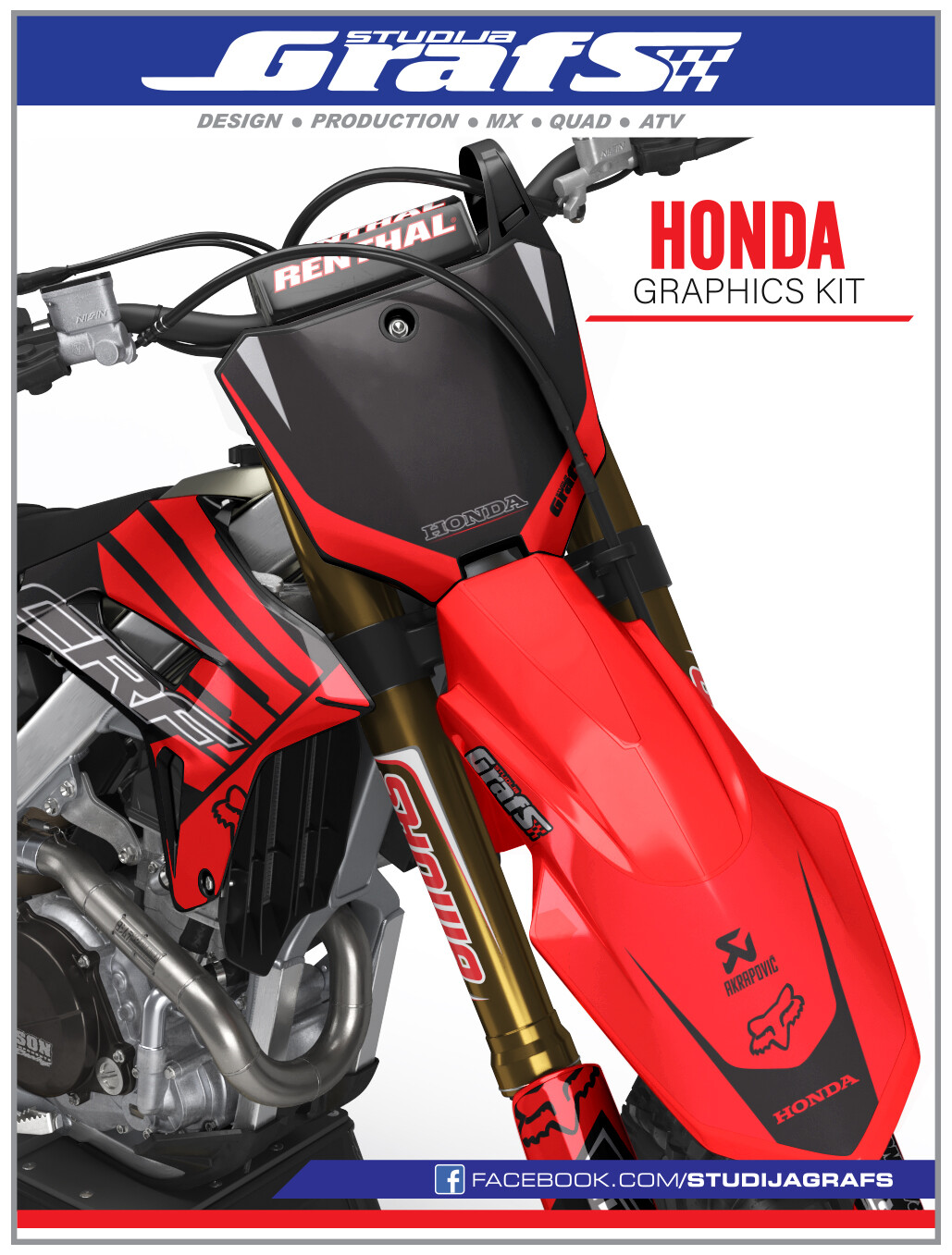 2018 2019 2020 2021 CRF 250R Graphics Kit HONDA CRF250R 250 R Decals ...