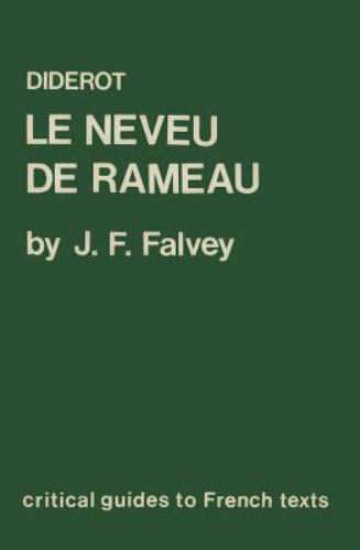 Critical Guides to French Texts: Diderot : "Neveu de Rameau" by J.F ...