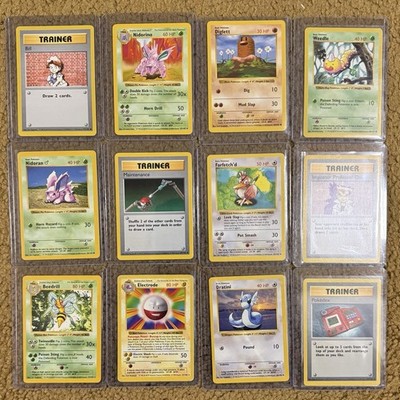Pokemon Vintage TCG Cards Shadowless 1999 Base Set Lot (12) | eBay