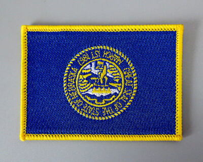 Nebraska Flag Full 100% Embroidery Patch Badge America USA State Iron ...