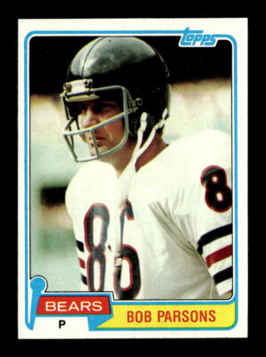 1981 Topps #237 Bob Parsons Chicago Bears NM+ Football Card *H290 | eBay