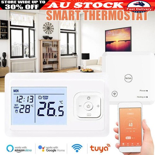 WiFi RF Smart Thermostat Gas Boiler Room Heating Temperature Controller ...