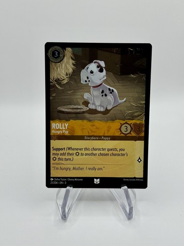 Disney Lorcana: Into The Inklands - Rolly - Hungry Pup- Cold Foil - 21/ ...