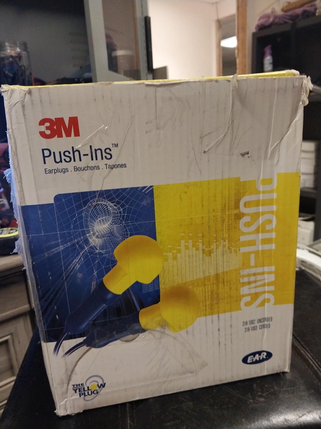 200 PR 3M 318-1000 E-A-R Push Ins UNCORDED FOAM EAR PLUGS Noise ...