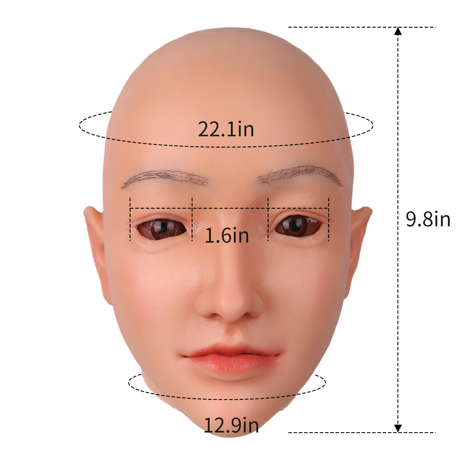 Avi Realistic Silicone Mask Female Full Headwear for Crossdresser ...