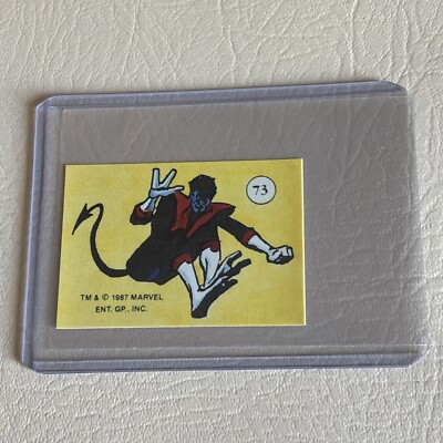 1987 Marvel Universe Stickers II: History of the X-Men #73 Nightcrawler ...