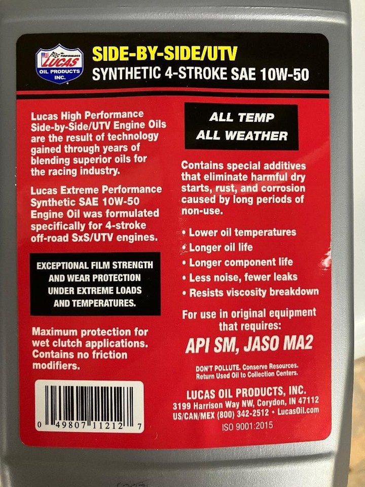2014-2021 Polaris RZR XP 1000 Lucas NGK Oil Change Filter Tune Up Kit ...
