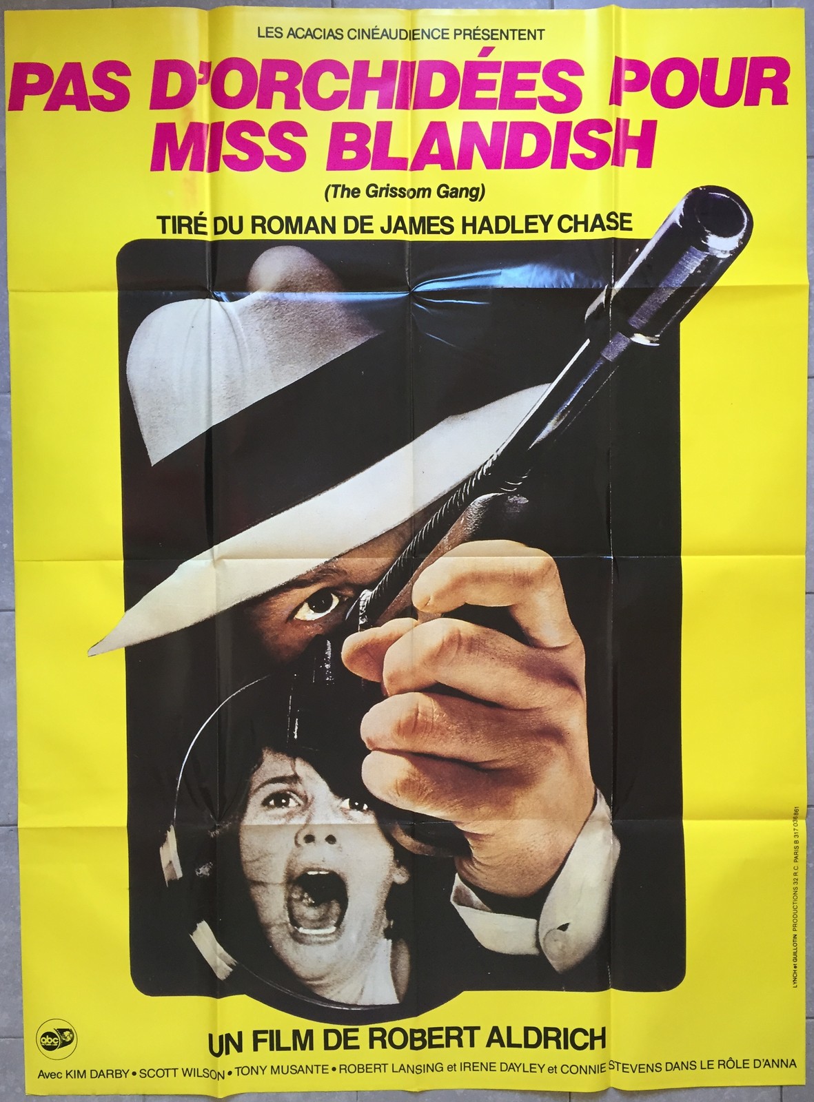 Poster Pas D'Orchidée Pour Miss Blandish Grissom Gang Robert Aldrich ...