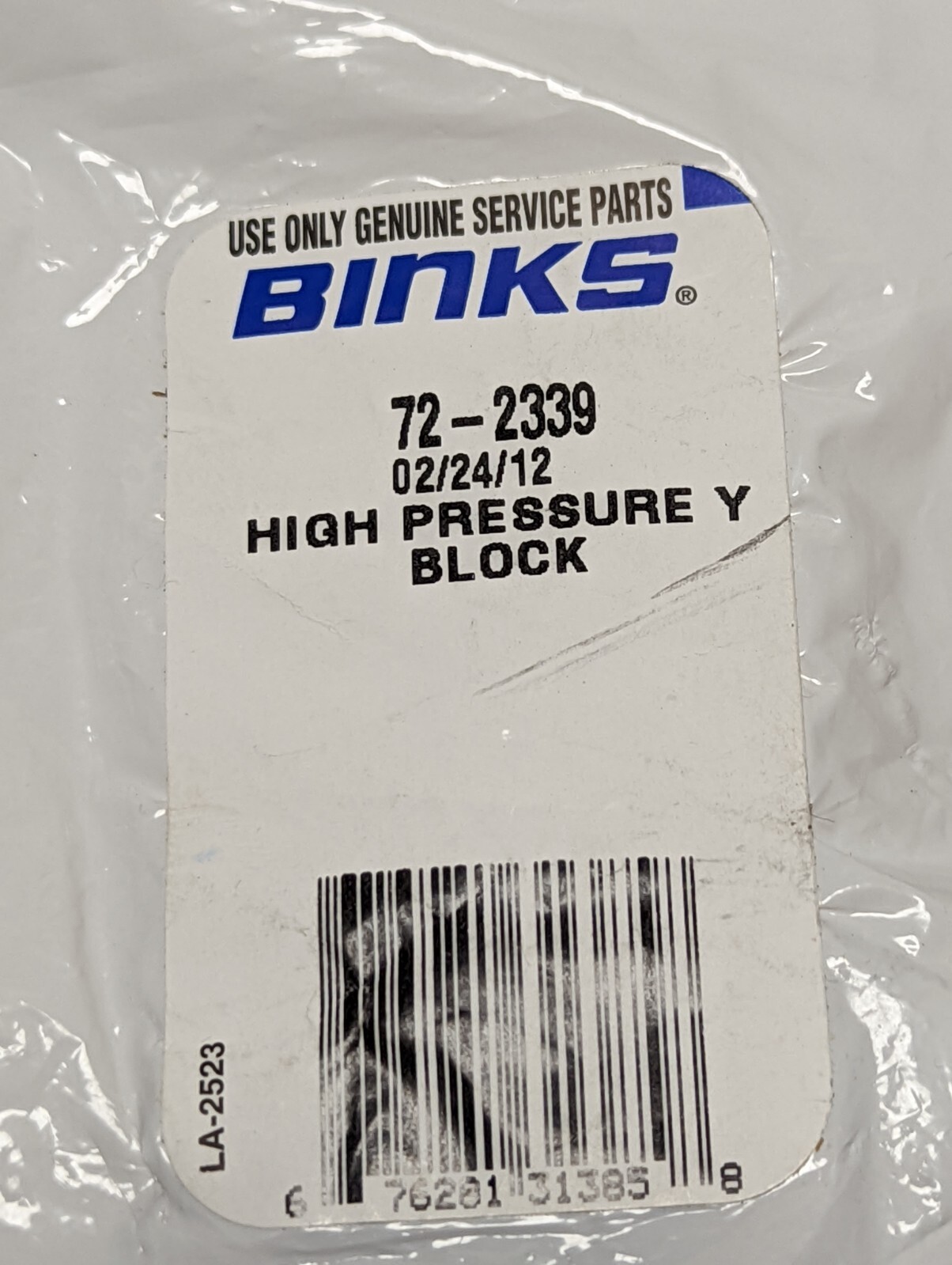 Binks 72-2239 High Pressure Airless Sprayer Recirculation "Y" block | eBay