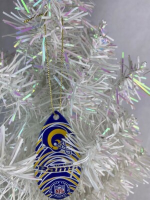 NFL St. Louis Rams Vintage Teardrop Spinner Christmas Tree Ornament ...