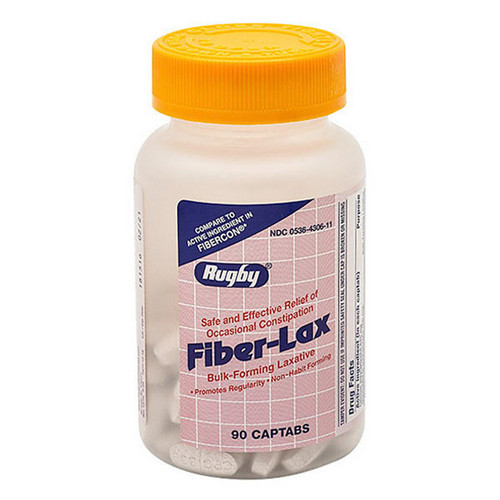Fiber-Lax Polycarbo 500 mg 90 Cap Tabs By Rugby | eBay