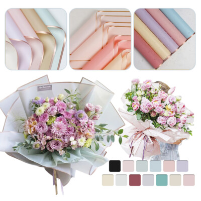 20pc Tissue Paper 58*58cm Rose Flower Gift Wrap Packaging Paper Bouquet ...