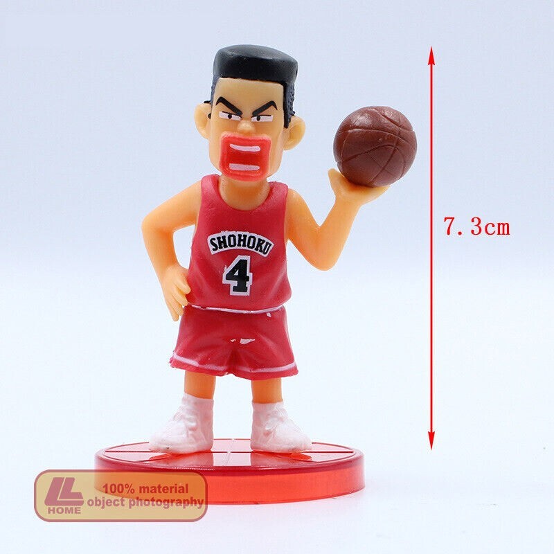 Anime Slam Dunk Shohoku Team Sakuragi 5PC set cute Figure Toy Gift cake ...